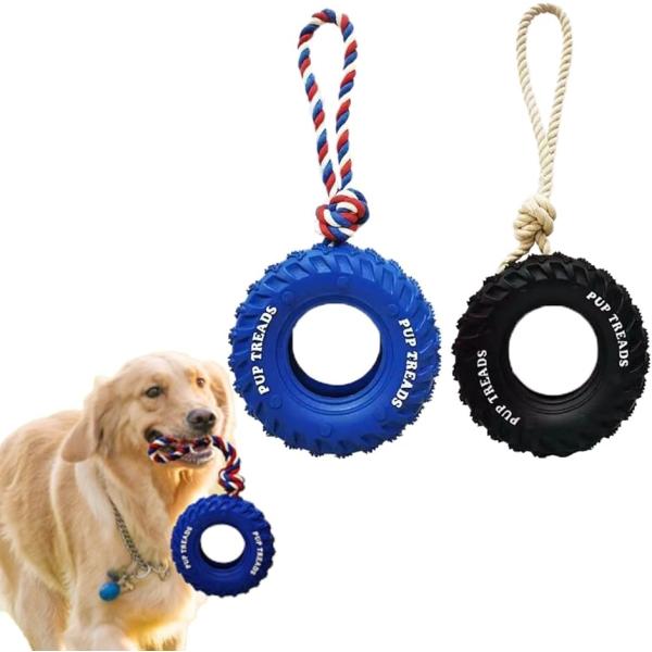 バリエーションコード : 2B95SIQUT9丈夫で壊れにくい犬のおもちゃ：このおもちゃは、中型犬や大型犬が噛んでも壊れない、ゴムタイヤ素材を使用しています。ペット用の知育玩具としても最適で、愛犬のストレス解消や運動不足解消に役立ちます。多...