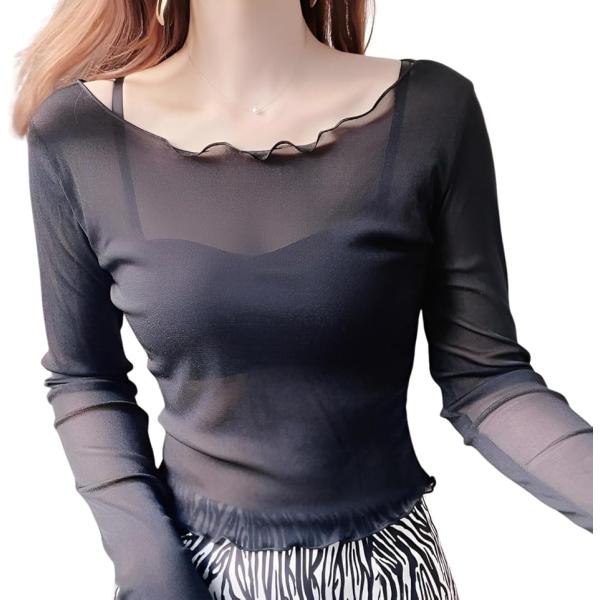 バリエーションコード : 2B95WLLLPWボディラインをしなやかにソフトに肌魅せしてくれます。ちくちく感がなく肌ざわりが良くなめらかなチュールで、ヘルシー且つセクシーな印象に。インナーを見せても、ニットやワンピースに重ね着を楽しむことも...