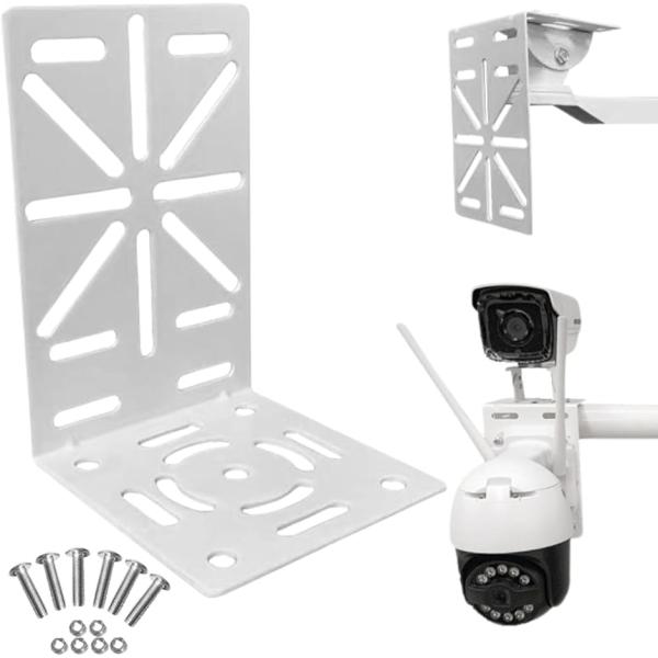 「ユニバーサルウォールマウントブラケット」L字型で90°角度調整可能な金具は、エントリーレベルからプロフェッショナルまで幅広い用途に対応。トラブル防止や防犯カメラの取り付けに最適です。「取り付け簡単」穴を開けずにしっかりとカメラを固定可能。...