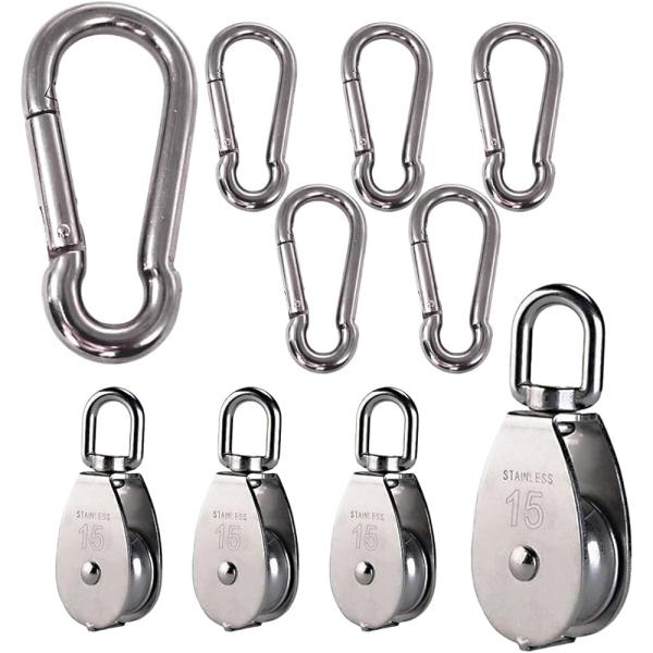 1. 幅広い用途に対応する省エネ設計 このプーリーは、安全荷重35kgまで対応し、ビニールハウスや温室の天窓開閉、旗上げ、鯉のぼりの設置など、多岐にわたる用途に最適です。省エネ設計により効率を発揮し、長時間の作業でも快適に使用できます。軽量...