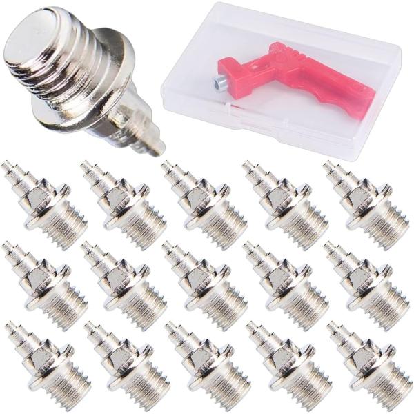 バリエーションコード : 2B9Y12NXFP陸上競技用のスパイクピン16本+取付用ハンドル(ケース付)のセットです。ニードルピン・ピラミッドピン・二段平行ピンの形状から、競技や目的に合わせてお選びいただけます。ニードルピンは地面に深く刺さ...