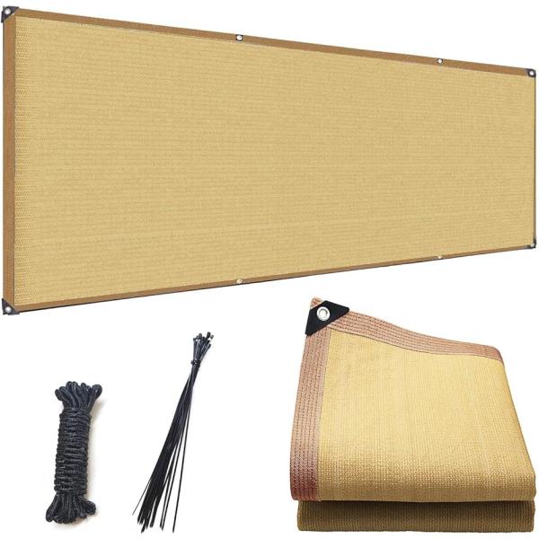 バリエーションコード : 2B9WKW2DO3「高密度のHDPE」この人気のベランダ 目隠し製品は高密度ポリエチレン（HDPE）生地を使用しており、紫外線に強い、色褪せや紫外線劣化に強い糸で織られた生地を使用，有害な紫外線を効果的に遮断しま...