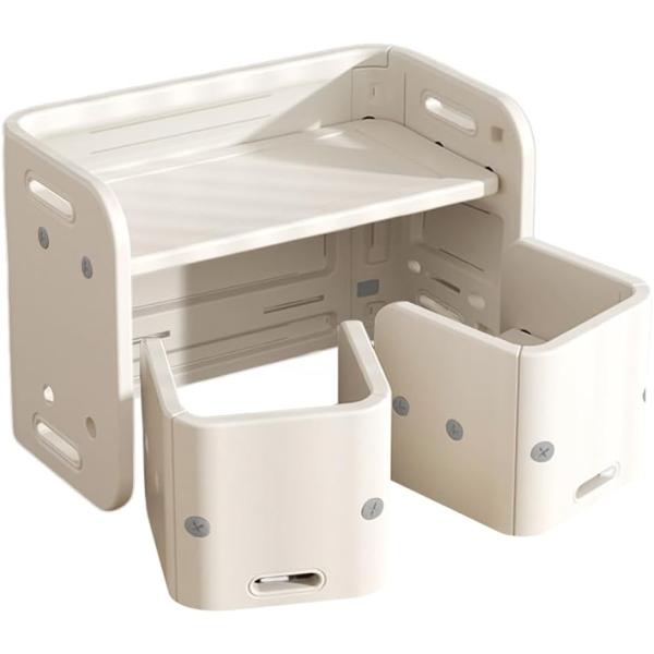 バリエーションコード : 2B9XC4OQVW「商品仕様」子供用テーブルと椅子。セット内容：3点セット(テーブル1個 、椅子2個)。サイズ：テーブル71x50x40cm、椅子32x30x30cm　耐荷重：テーブル座板30kg、テーブルプレー...