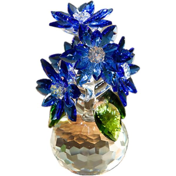 バリエーションコード : 2B98C90RXK「クリスタルフラワー」美しいクリスタル製の花になります。プラスサンキャッチャーとしても活躍するアイテムは、お部屋に幻想的空間を演出し、映えます。全体高品質透明感のあるＫ9クリスタルで細かく研磨さ...