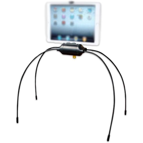 「ハンズフリースタンド」寝ながら使える便利なタブレット・スマホスタンドです。iPadやiPhoneをはじめ、様々なデバイスに対応しており、就寝前のベッドやくつろいでいるソファで横になって、快適に動画視聴ができます。「お好みの角度で」4インチ...