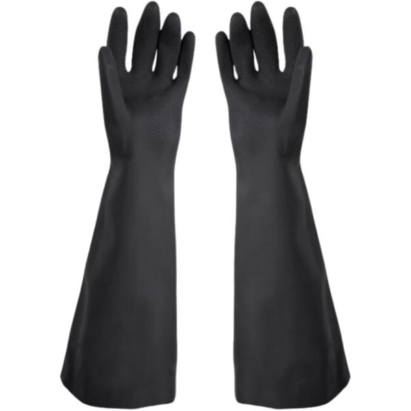 「水作業の心強い味方」このゴム手袋は肘までしっかりと覆ってくれるため、長時間の水仕事でも腕をしっかりと保護してくれます。また、水の冷たさを感じにくくし、手荒れも防止する効果があります。さらに、水漏れの心配も少なくなるため、安心して作業が続け...