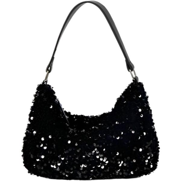 バリエーションコード : 2B98W4U8JQ今季大注目のトレンドITEM。 全面スパンコールの特徴的なデザインがかわいいレディースバッグです。コンパクトで日用品もしっかり入る サイズ感がおすすめ。ハンドバッグ・肩掛けバッグの2WAYで利用...