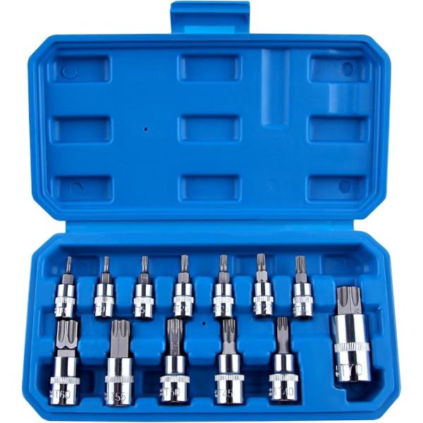 バリエーションコード : 2B990I6SYS13個のトルクスビットソケットセット： 7種類の1/4 「ドライブ：T8、T10、T15、T20、T25、T27、T30; 5種類の3/8 」ドライブ：T40、T45、T50、T55、T60; ...