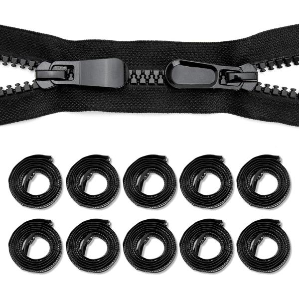 「衣類修理やハンドメイドに便利」 両端から開けることができるダブルジップファスナーです。壊れたオープンファスナーを洋裁店でお直しすると、修理や交換費用が意外と高額になるケースも。自分でファスナーを交換することができれば、安価に修理でき、お気...