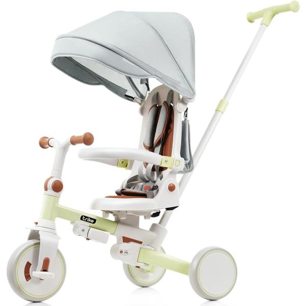 バリエーションコード : 2B9WH0L53W「7 in 1多機能三輪車」子供の成長に合わせて長く楽しむことができます。押し棒付きの安全ガード三輪車、三輪車、バランスバイク、自転車など、さまざまな機能モードを備えており、さまざまなニーズに対...