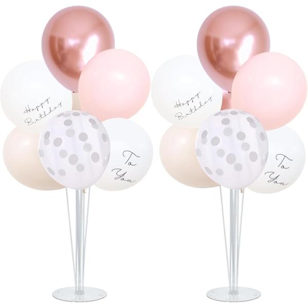 バリエーションコード : 2B22KHOXXC「数字バルーンと相性抜群。立体感のある誕生日演出」自立式バルーンスタンドで、空間に高さと奥行きをプラス。年齢の数字バルーン(別売)と組み合わせれば、写真映えする立体的なデコレーションが完成し、誕...