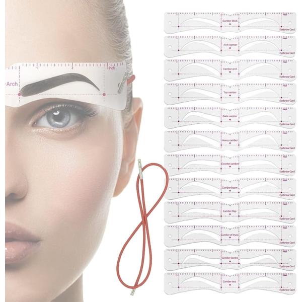 バリエーションコード : 2B99LFT1HS顔の印象を決める大事なポイント、眉毛メイク。流行りによって多様に変化する眉毛ですが、なんと１２種類もの形が揃ったこのテンプレートで、毎日自信のある眉毛が描けます。様々なパターンでお気に入りの眉テ...