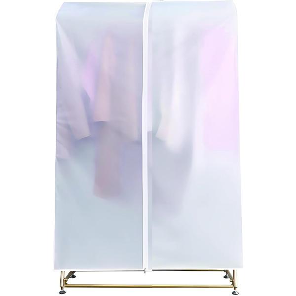 バリエーションコード : 2B99PL9PFDハンガーラックに被せて使う、ハンガーラックカバー、洋服カバーです。半透明なので、程よく中身を確認することができ、インテリアの邪魔にもなりません。大切な衣類を、湿気、ホコリ、タバコのにおいからガー...