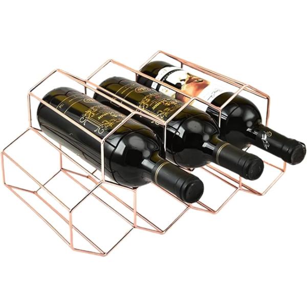 バリエーションコード : 2B991WGRN6「丁度いいサイズ感」7つの収納スロットは直径9 cm以下のワインボトルに適しています。スタンド式のデザインで、カウンターやキャビネットでおしゃれに収納できます。「スタンド式のデザイン」 幾何学的...