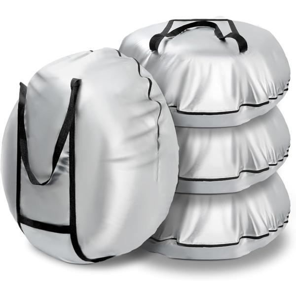 バリエーションコード : 2BRKXPNN6S「高品質420D厚手素材で長持ち」2025進化版 タイヤ収納カバーは高品質な420Dオックスフォード生地を採用し、市場にある一般的な210D素材と比較して、丈夫で耐久性に優れ、厚みと耐久性がある...