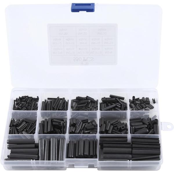 「材質」良質な65 Mn鋼で作られ、丈夫で耐久性があり、締め付け効果が良い。表面黒色酸化処理、防錆防腐食。「実用的な設計」これらの中空ファスナーは力を受けて膨張し、両端に面取りがあり、穴と平らに取り付けられ、意外な損傷を防止し、部品間の位置...