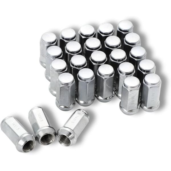 バリエーションコード : 2B9CG3Q913高品質なM14xP1.5 19HEX 45mm テーパー角度60° ロングホイールナットセット です。(社外品）「セット内容」 24個のナットと1個の予備、計25個入りのお得なパッケージです。＊...