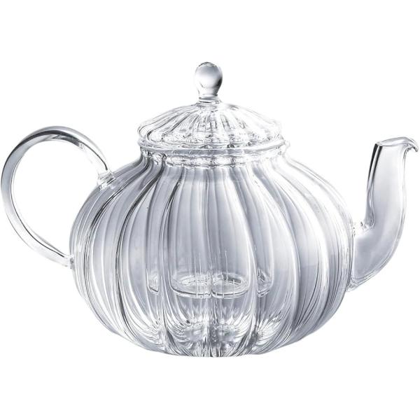 バリエーションコード : 2BJVUTR5VXかぼちゃ型のお洒落でかわいいガラスティーポットです。耐熱ガラスで安心。熱いものも、冷たいものも両方使えるので、年中愛用してもらえます。ホームパーティーにお友達を招待したくなる一品です。総ガラス製...