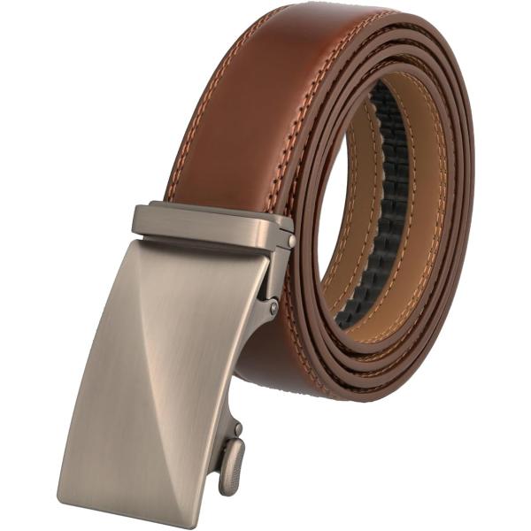 バリエーションコード : 2B935VH0SN「ラチェット式ベルト｜無段階で理想のフィット感」バックルを引くだけで微調整が可能なラチェット式ベルト。穴なし設計により、体型変化や座り姿勢にも柔軟に対応します。「スーツに映えるスタイリッシュ設計...