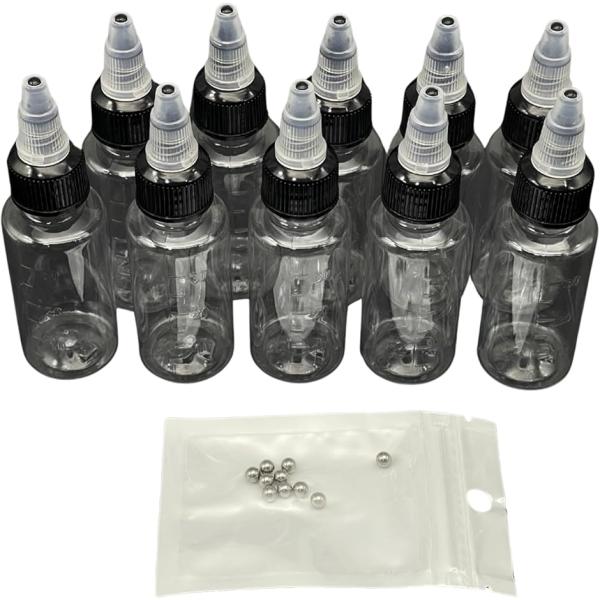 バリエーションコード : 2B9DN3VOV3透明度の高いプラスチック製のドロッパーボトル10個セットになります。目盛り付きなので塗料や液体の正確な希釈が可能です。10ml、20ml、30ml、50ml、100mlの5種類のボトルを用意して...