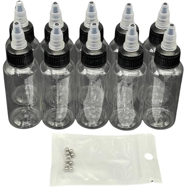 バリエーションコード : 2B9DN3VOV3透明度の高いプラスチック製のドロッパーボトル10個セットになります。目盛り付きなので塗料や液体の正確な希釈が可能です。10ml、20ml、30ml、50ml、100mlの5種類のボトルを用意して...