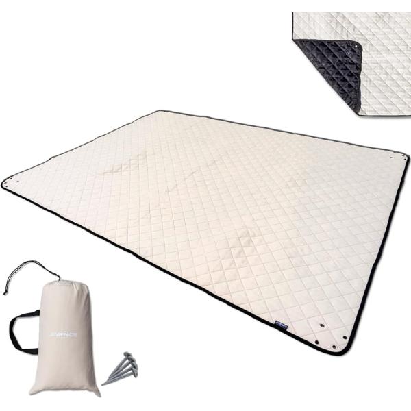 「1〜3人用」展開時：200cmx150cm／収納時：直径18cmx長さ42cm（重量：約1kg付属品込み）「素材」表面：シャリシャリの心地良い肌触りで通気性が良く、汗をかいた素肌で触れても”ぬるっ”としません。／裏面：防水加工（PUコーテ...