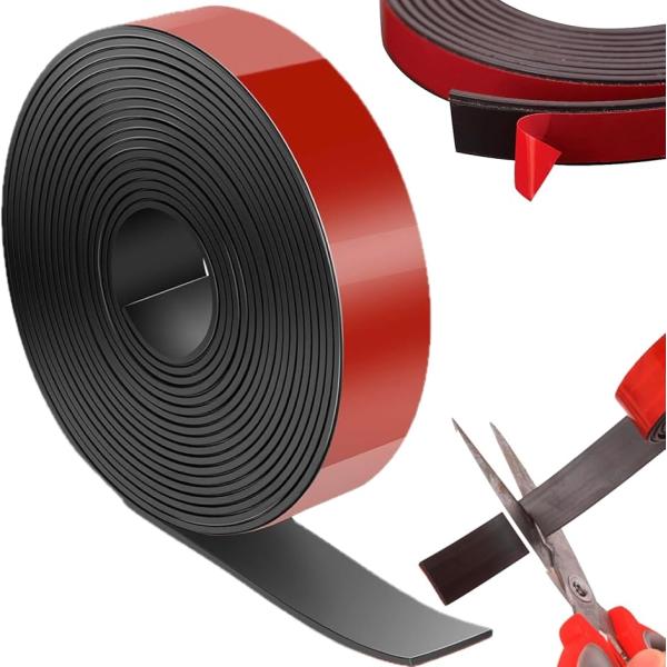 バリエーションコード : 2B9DSJ9G9F「強力マグネットシート」両面テープが付いたマグネットシートです。長さ5mの大容量サイズでハサミで切ることができるため、自由にアレンジできます。「しっかりくっつく」強力な磁石素材を使用しており、し...