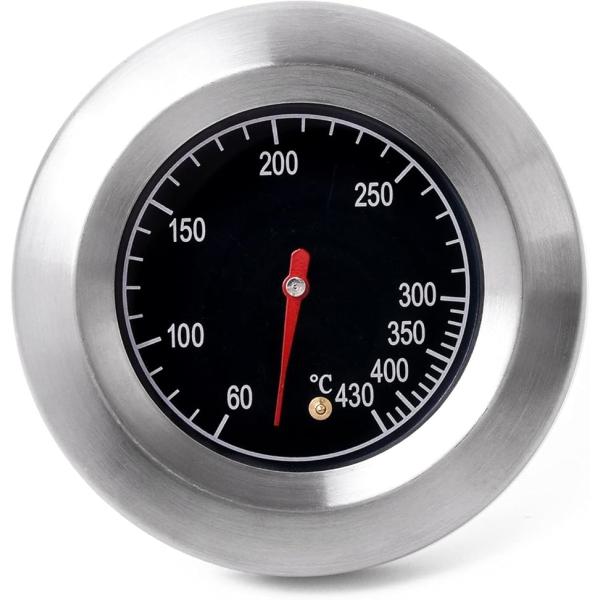 グリルやピザ窯、薪ストーブなどの温度管理にご使用いただける温度計です。高品質のステンレス銅製材質で、丈夫で錆びにくく耐久性があります。大きな文字盤のデザインで温度確認がしやすく、温度誤差は約±０．５℃と高精度なため、正確な温度を測定すること...