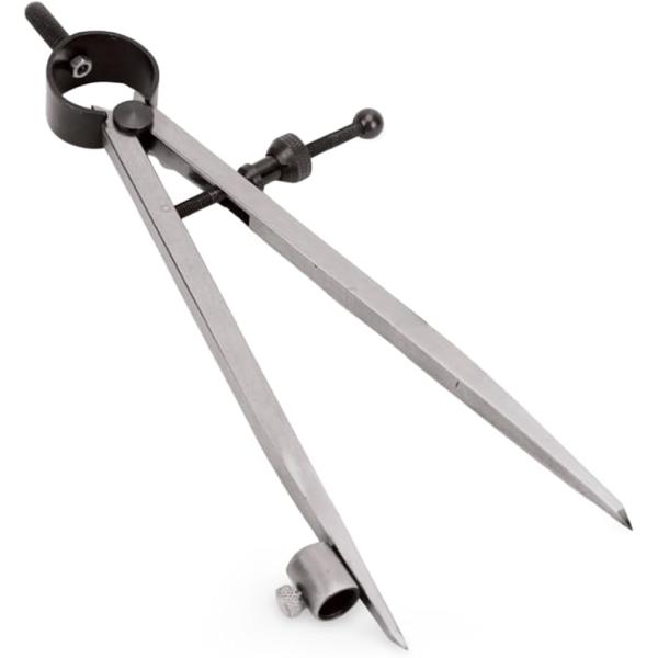 バリエーションコード : 2B9FORYK00「製図用コンパス」金属やレザークラフトのケガキが簡単にできる製図用コンパスです。スプリング式なので好きな長さに調整しやすいです。製図にはもちろん、金蔵加工や革細工に便利です。「ペンホルダー付き」...