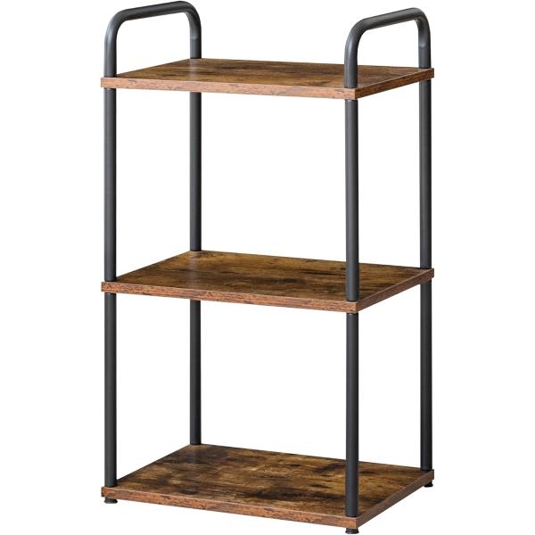 バリエーションコード : 2BJYV5HWN4「多機能棚ラック」様々な場所で適用し、スペースの限られたバルコニーにも置きやすい3段式らっく。レンジラック、食器収納、玄関棚、絵本棚、書類棚、漫画棚、雑誌ラック、本収納棚などとして使用することが...