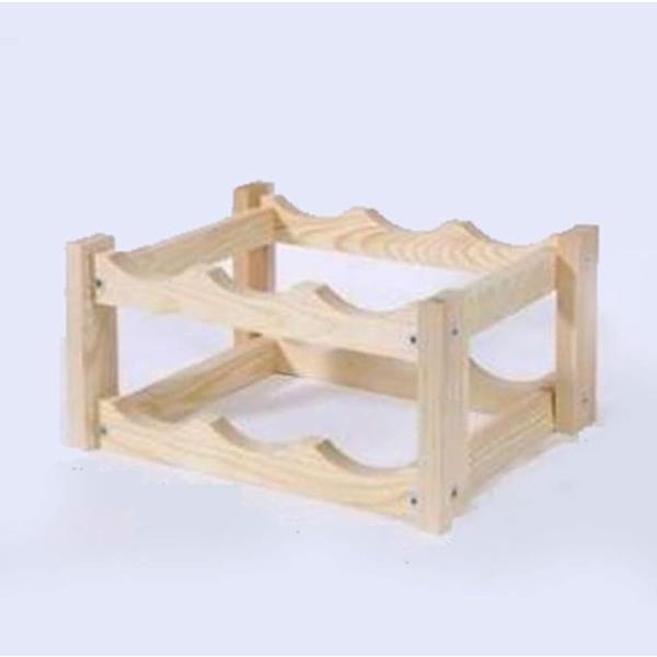 ワインを効率よく、お洒落に整理できるワインラックです。 どんな空間にも溶け込むシンプルなデザインでインテリアに最適。お洒落にワインをディスプレイできます。ご自宅にワインをお洒落にストックしておくことができます。シックな風合いの天然木の素材を...