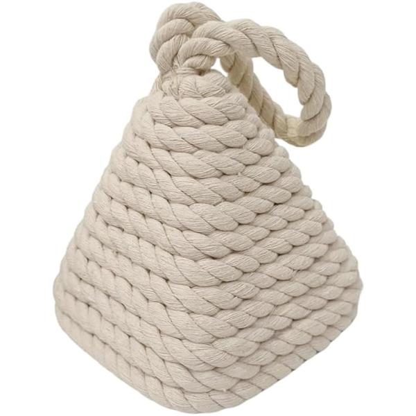 バリエーションコード : 2B9G5KNT62「スタイリッシュなデザインでどんなお部屋にも」ドアストッパーとして使用されるロープ製のこのアイテムは、シンプルなデザインが際立ち、現代的なインテリアスタイルに最適です。無駄な装飾がなく、清潔感を...