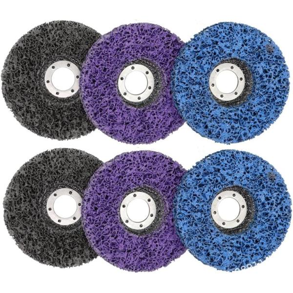 バリエーションコード : 2B9GCF1ODL「 研磨作業を効率的に 」錆び取りや塗装落とし・木材研磨・金属の汚れ落としなどに。電動工具に取付けて、短時間で効果的に表面を整えられる研磨ディスク6枚セットです。「 3段階セット 」：異なる密度...