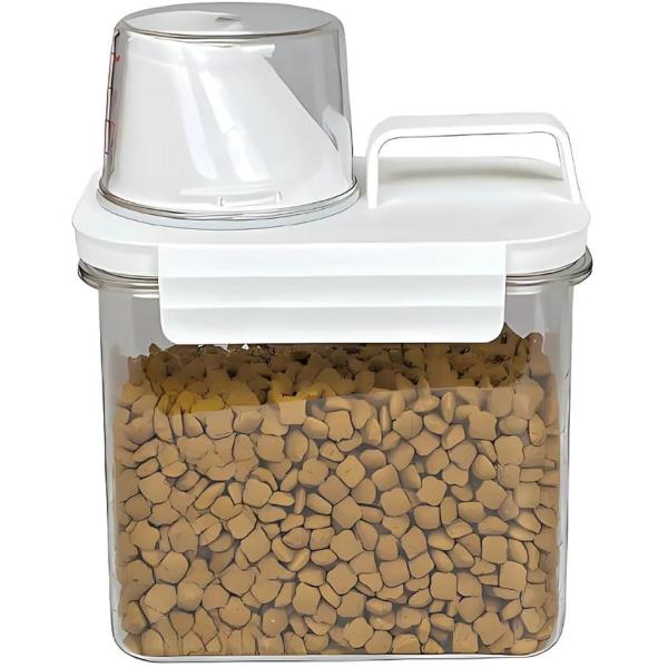 バリエーションコード : 2B9GTUKFP6「多用途ペットフードストッカー」ごちゃごちゃしたフードをスマートに整理が出来るストッカー。メイン・ご褒美用のフード、健康な子と病気の子のフードなどをしっかり分けて保存が出来る便利なアイテム。犬猫...