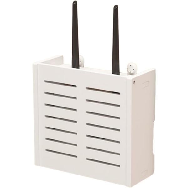 バリエーションコード : 2B9I4VG49XこのWifi・ルーター配線収納ボックスは、壁掛けタイプ・組み立て式で、壁から出ている配線や無線LAN・ルーター、モデムなどのケーブルをまとめて収納して床から浮かせるためのボックスです。表面には可...