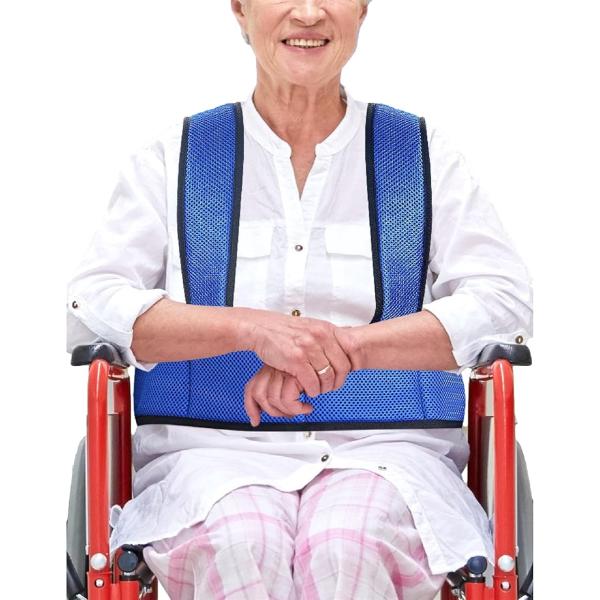 椅子用の固定ベルト、シートベルトです。坂道や段差を越えるときに不用意なずり落ち事故や怪我を防止します。通気性に優れたメッシュ素材でできていますので蒸れを防ぎます。丈夫なポリエステルメッシュの内部は厚み1.4cmのメッシュスポンジを挟み込んで...