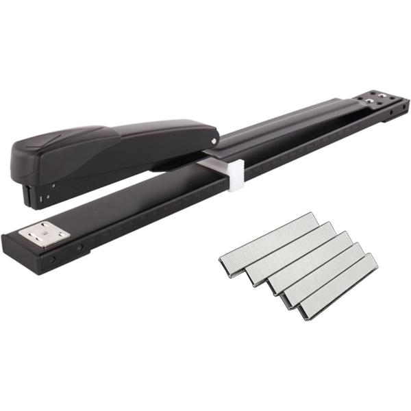 この製本用ホチキスセットは、最大50枚を中綴じ可能で、A2サイズ（A3の冊子）までの中綴じが可能です。仮綴じ・本綴じのモード切替えも簡単に行えます。大容量ストレージにはホチキスの針を100本収納でき、針交換を気にすることなく作業がスムーズに...