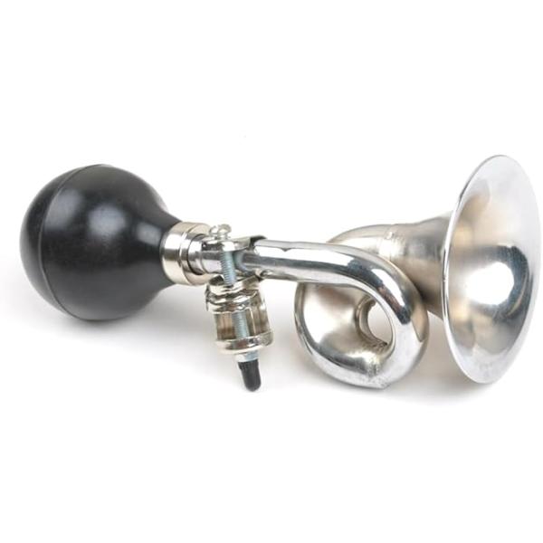 割と大音量です。ラバー部分を押すだけでパフッと音が出る楽しいパフパフらっぱです。バイク・自転車のハンドルにつけてクラクションになります。取付は簡単、プラスドライバー１本でOK。大きな音は危険を避けるときに、より安全です。パーティ、カラオケ、...