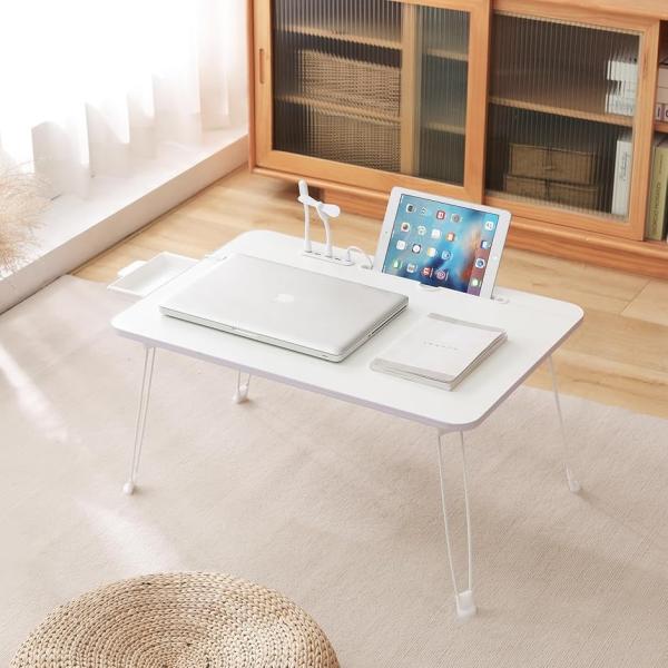 バリエーションコード : 2B94IHVUW9「基本仕様」製品サイズ：長70x幅48cmx高さ36cm（2 つのサイズ オプション）；折りたたんだ厚み：約4.5cm 商品重量：3.5kg 耐荷重：15kg 高品質な素材：天板/HDF木製、脚...