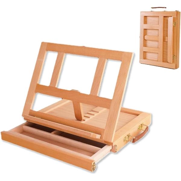 ・調整可能な角度と高さ: この卓上イーゼルは、使う方のニーズに合わせて角度と高さを簡単に調整できます。スケッチや絵画だけでなく、プレゼンやディスプレイ用としても多用途に活用できる柔軟な設計です。・高品質の木製デザイン: 高品質の木材を使用し...