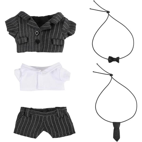 バリエーションコード : 2B9J2WK5IQぬいぐるみ用の正装スタイルの5点セットです。「 適用サイズ 」約15cm綿人形「 セット内容 」ジャケット・ワイシャツ・ズボン・蝶ネクタイ・ネクタイ　5点セット人形本体は含まれません。またセット...