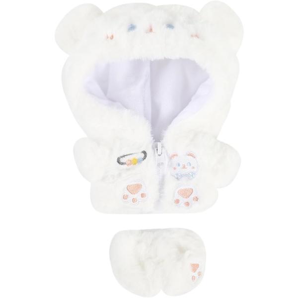 バリエーションコード : 2B9J24S5GIぬいぐるみ用のかわいいパーカー・ズボンセットです。「 適用サイズ 」約10〜15cm綿人形・約20cm綿人形。20cmの方は、通常のぬいぐるみ・ぽっちゃりのぬいぐるみでも着用できます。「 セット...