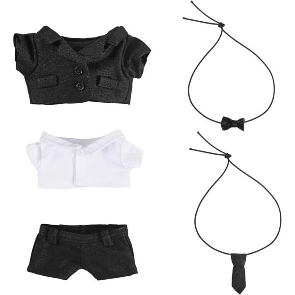 バリエーションコード : 2B9J2WK5IQぬいぐるみ用の正装スタイルの5点セットです。「 適用サイズ 」約15cm綿人形「 セット内容 」ジャケット・ワイシャツ・ズボン・蝶ネクタイ・ネクタイ　5点セット人形本体は含まれません。またセット...