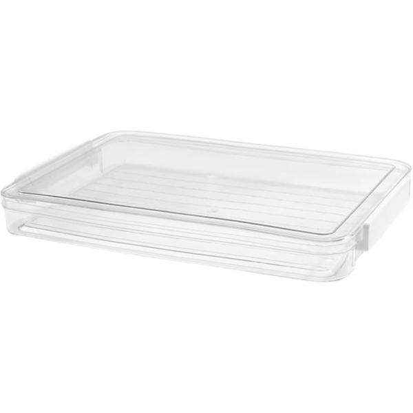 バリエーションコード : 2B9J2R32IW「高透明度で中身が一目瞭然」透明なPET素材を採用し、中身が一目で確認できるA4書類ケースです。整理整頓がしやすく、書類や文房具、工具、おもちゃなど多用途に活用可能。家庭、オフィス、学校での使用...