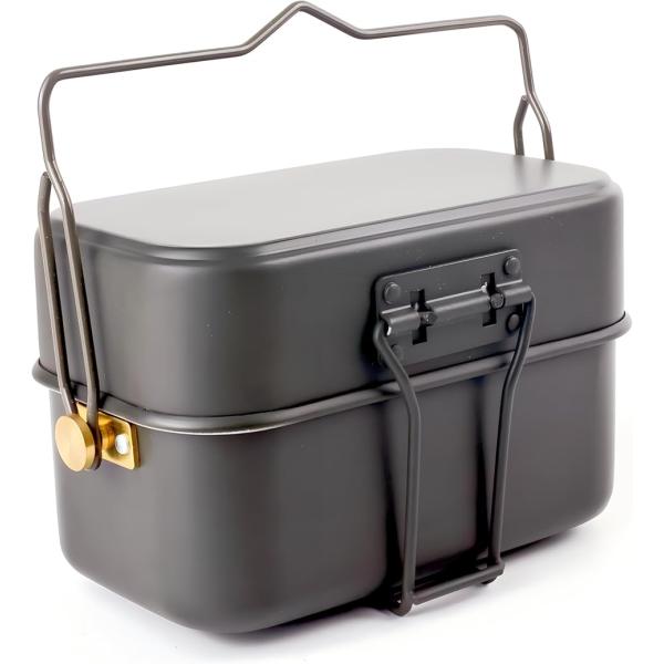 バリエーションコード : 2B4XNIYOFC「サイズ」全体（約）幅16.3x奥行9.45x高さ8.0cm。本体（約）幅18.5x奥行10.5x高さ10.5cm「材質」本体：アルミニウム（アルマイト加工）　ハンドル：スチール。耳金に真鍮が使...