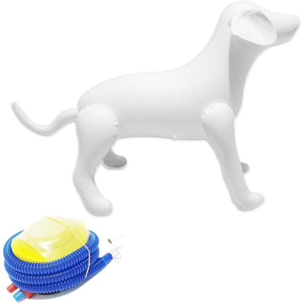 バリエーションコード : 2B9JQVXSSR「ドッグ型マネキン」犬型のエアートルソーです。ペットショップのディスプレイに。ワンちゃん用のお洋服や帽子、サングラス、ハーネス、首輪、リードなどの商品撮影にも。カラーはホワイト/ブラックからお選...