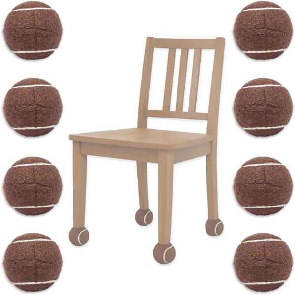 バリエーションコード : 2B9JQWWPLS「床を守りながら静かな生活空間に」テニスボール型のカバーを椅子脚に装着するだけで、引きずる音を軽減し、床にキズが付くのを防ぎます。マンションや集合住宅での騒音対策にぴったり。届いたその日から手軽...