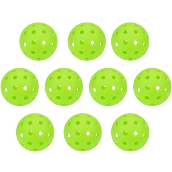 バリエーションコード : 2B9JRDCNQ4「商品紹介」サイズ:直径72mm、素材:プラスチック、カラー:グリーン 緑、セット内容:ボール10/15/20個セット ＊野球のバッティング練習のシャトル打ちの代わりにも使える穴あきボール。室内...