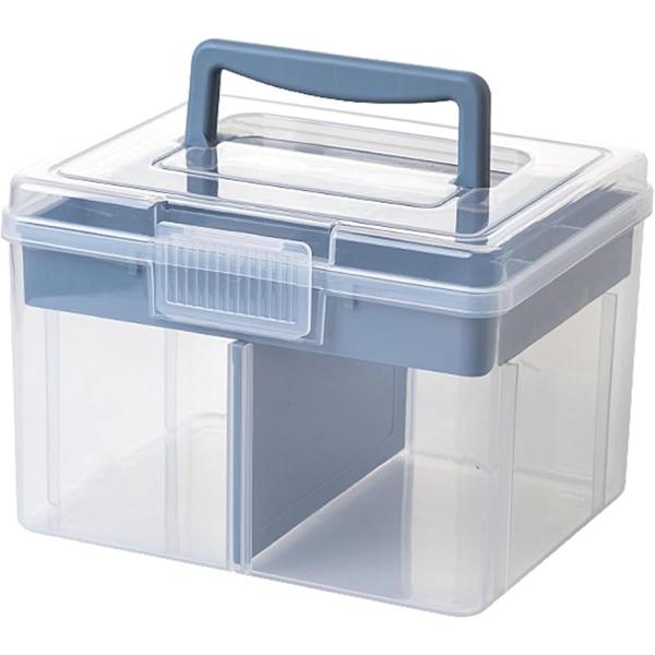 バリエーションコード : 2B9JYR6D5J「軽量で持ち運び便利」高品質PPプラスチック素材を使用し、軽量で持ち運びに便利なハンドル付き。どこへでも簡単に移動できます。「使いやすい透明デザイン」透明なデザインで中身が一目で分かり、必要な物...