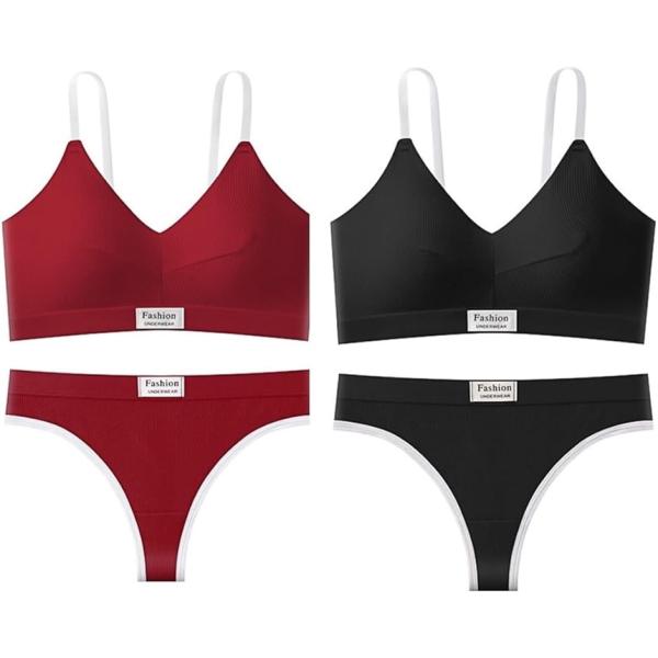 バリエーションコード : 2B9K6TSIXJ締め付け感がなく、快適に運動が楽しめるスポーツブラ 上下セット。ホック不要のデザインで、着脱もスムーズです。Tバックのショーツがセクシーさを演出し、女性らしい気分を盛り上げてくれます。運動時だけ...